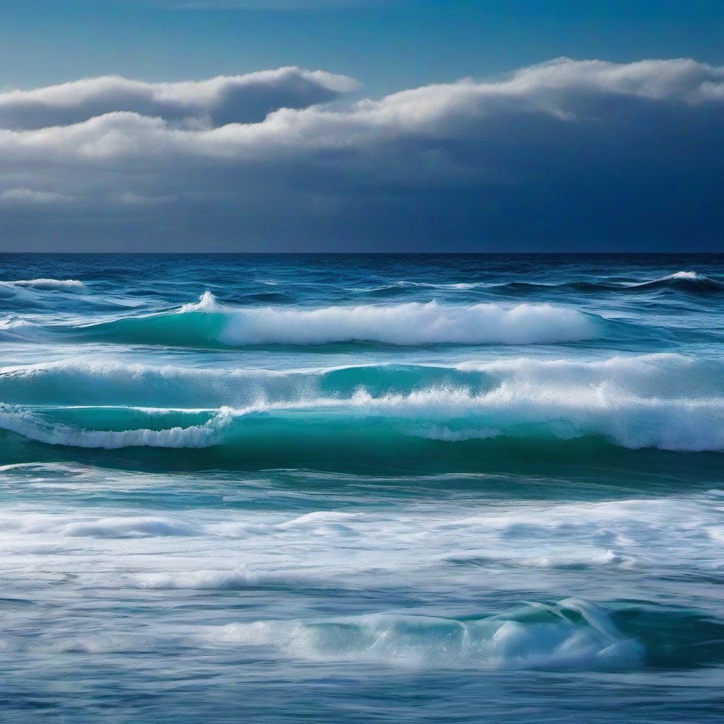 Ocean Background Wallpaper - Winter Ocean Background