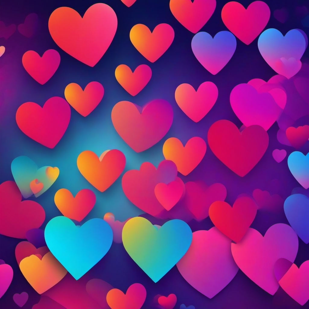 Gradient Background Wallpaper - Heart Gradient Wallpaper