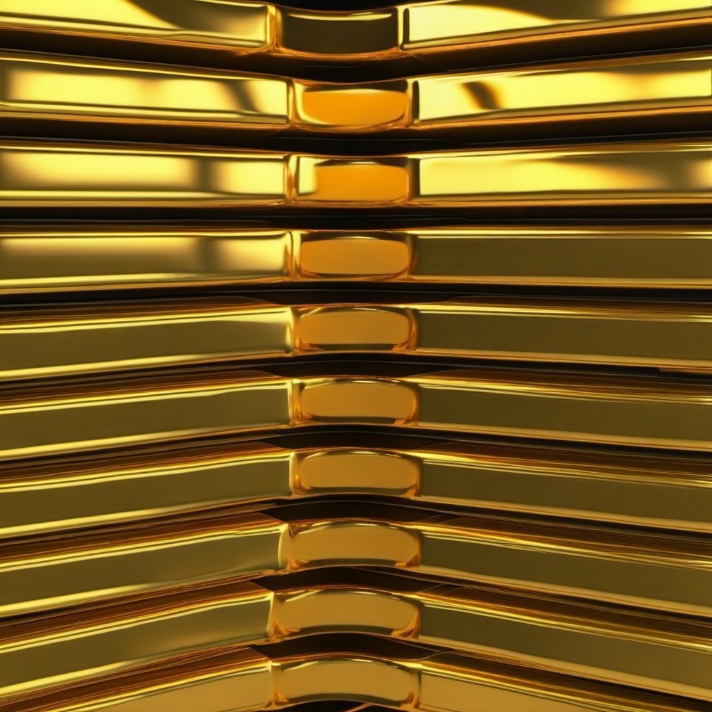 Gold Background - Gleaming Gold Bars At Fort Knox Bullion