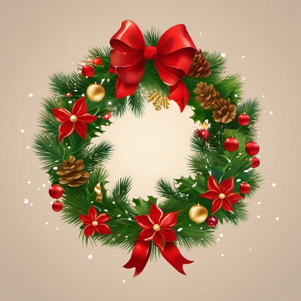 Christmas Reef Clipart,creating A Festive Holiday Door