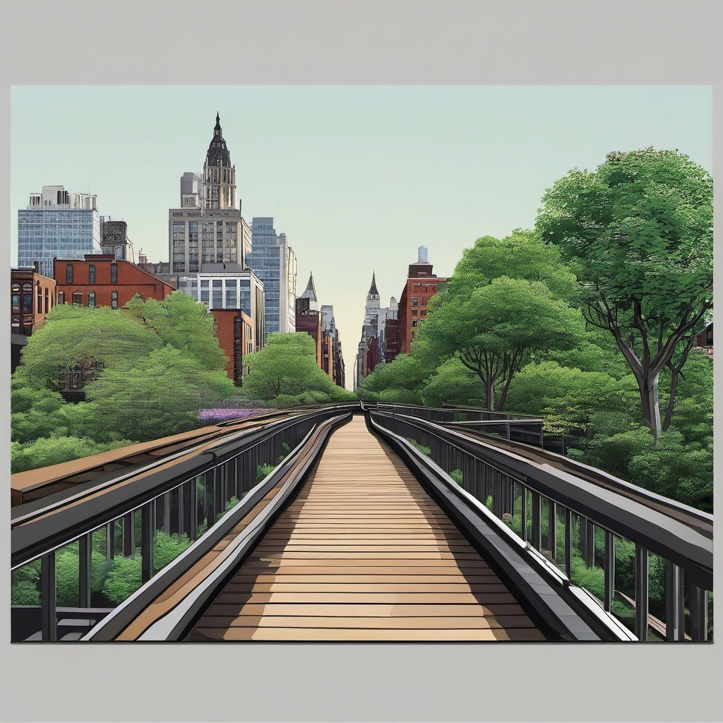 The High Line Sticker- Elevated Linear Park Built On A