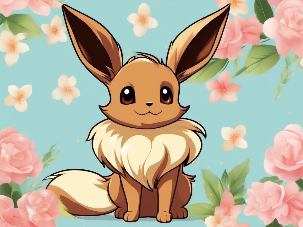 Cute Eevee Wallpaper - Adorable Eevee With Sweet Poses