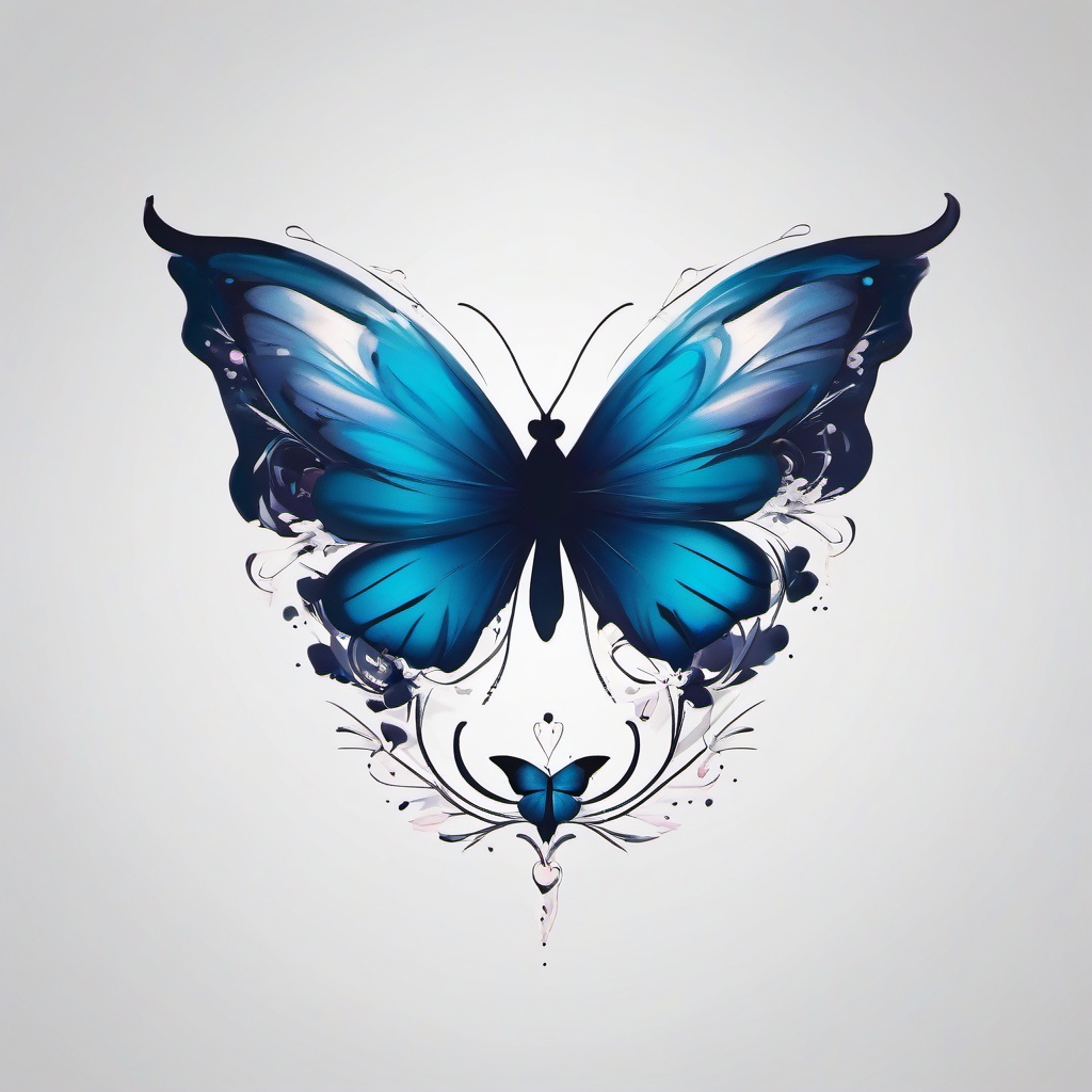 Butterfly Miscarriage Tattoo Simple Color Tattoo, Minimal,