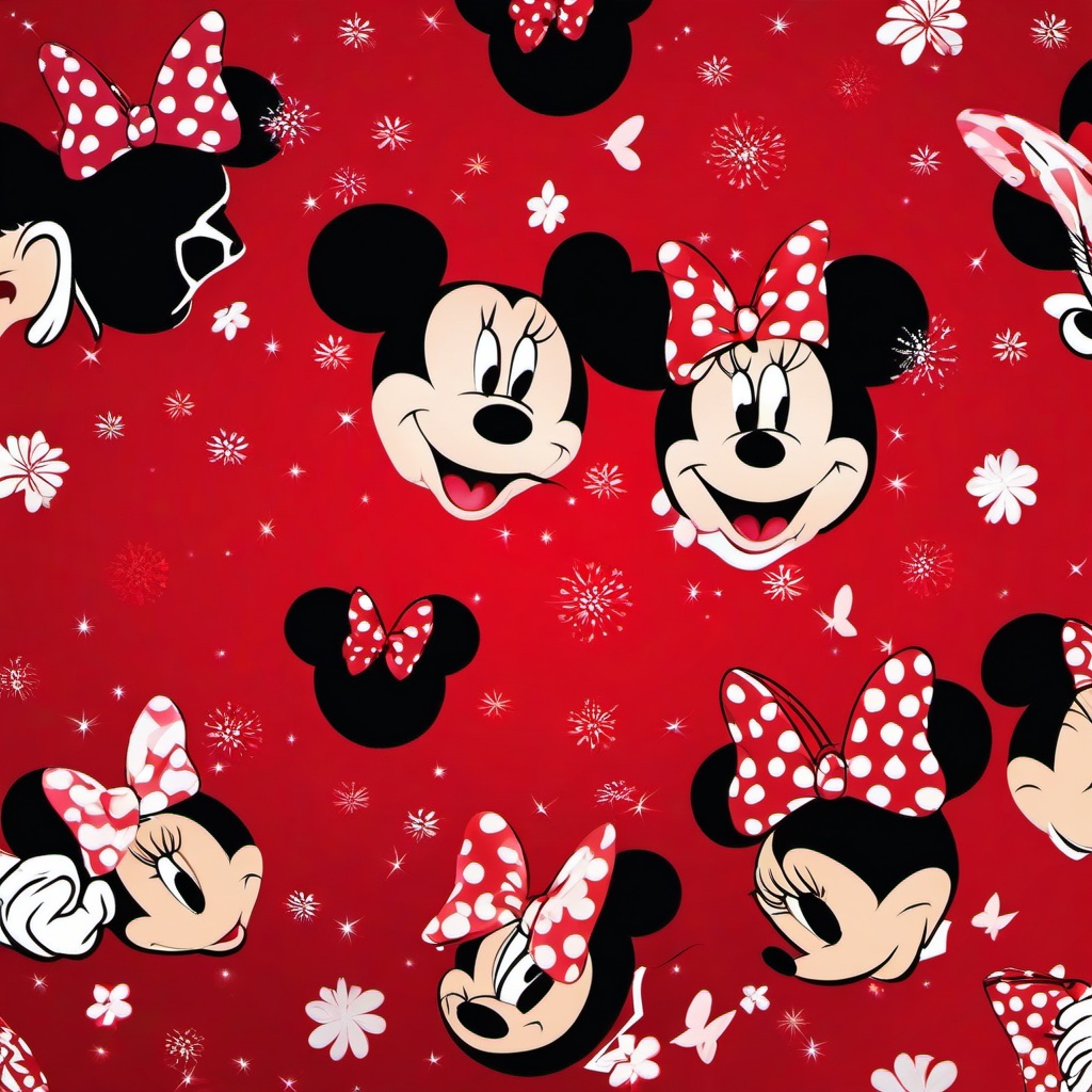 Red Background Wallpaper - Minnie Mouse Background Red