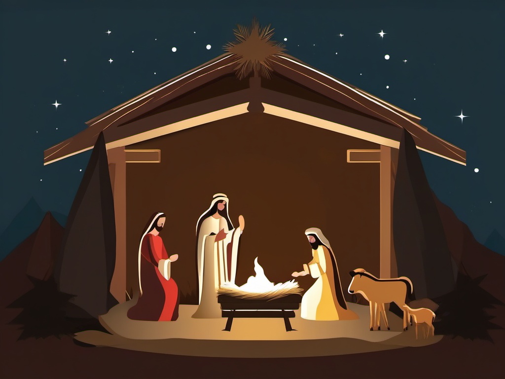 Manger Scene Background