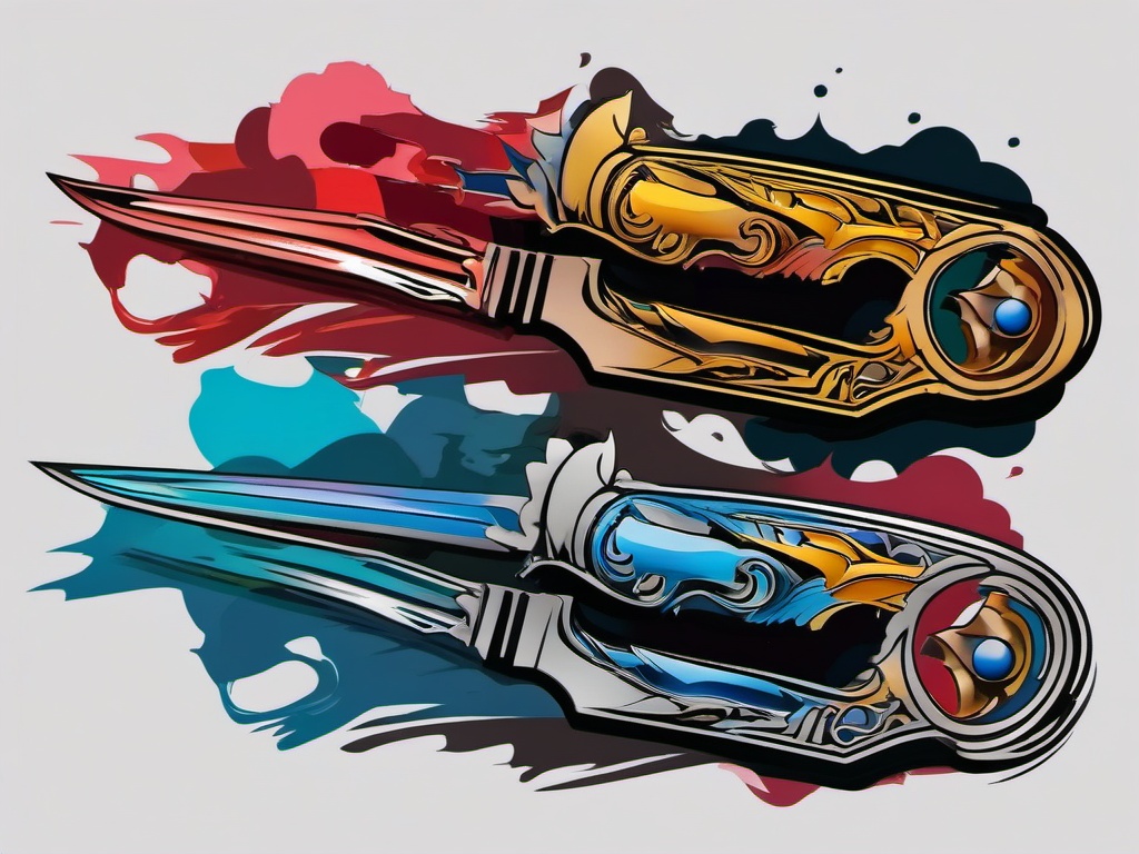 Buster Sword Tattoo Simple Vector Color Tattoo