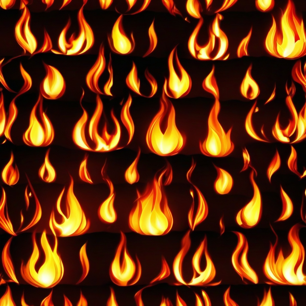 Fire Wallpaper - Glowing Fire With Shadow Effects