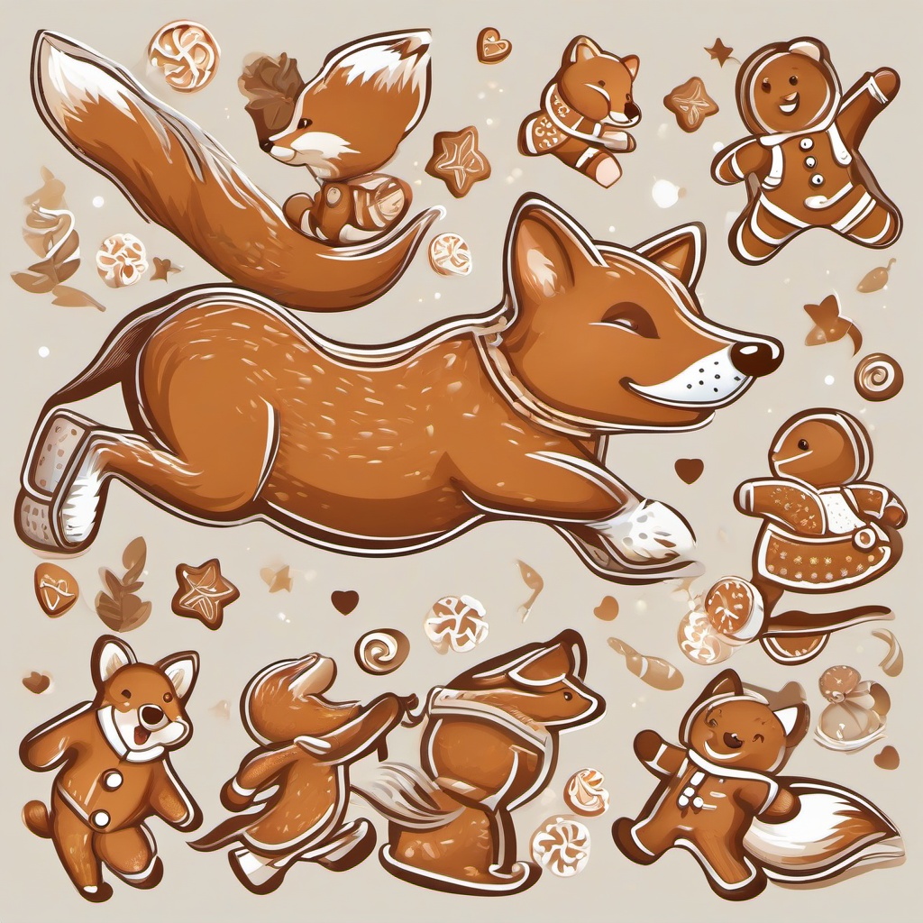 Gingerbread Man Clipart - Gingerbread Man Running From A