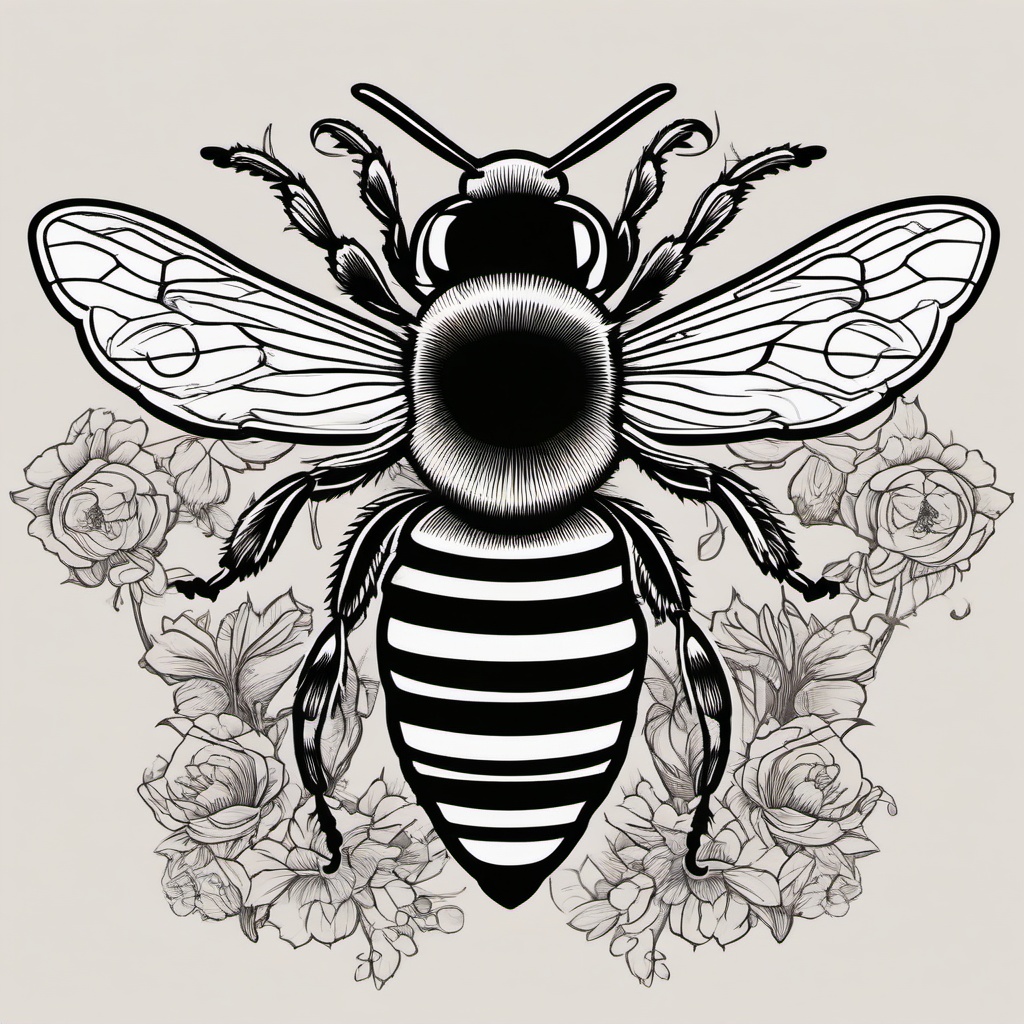 Trad Bee Tattoo Vector Tattoo Design