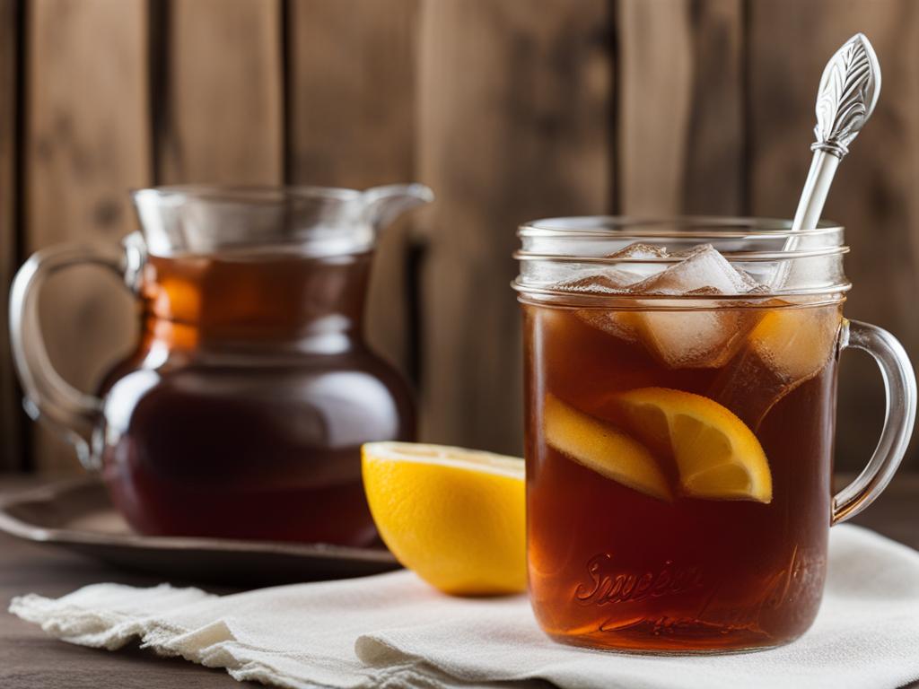 Sweet Tea, A Classic Southern Beverage With Black Tea And