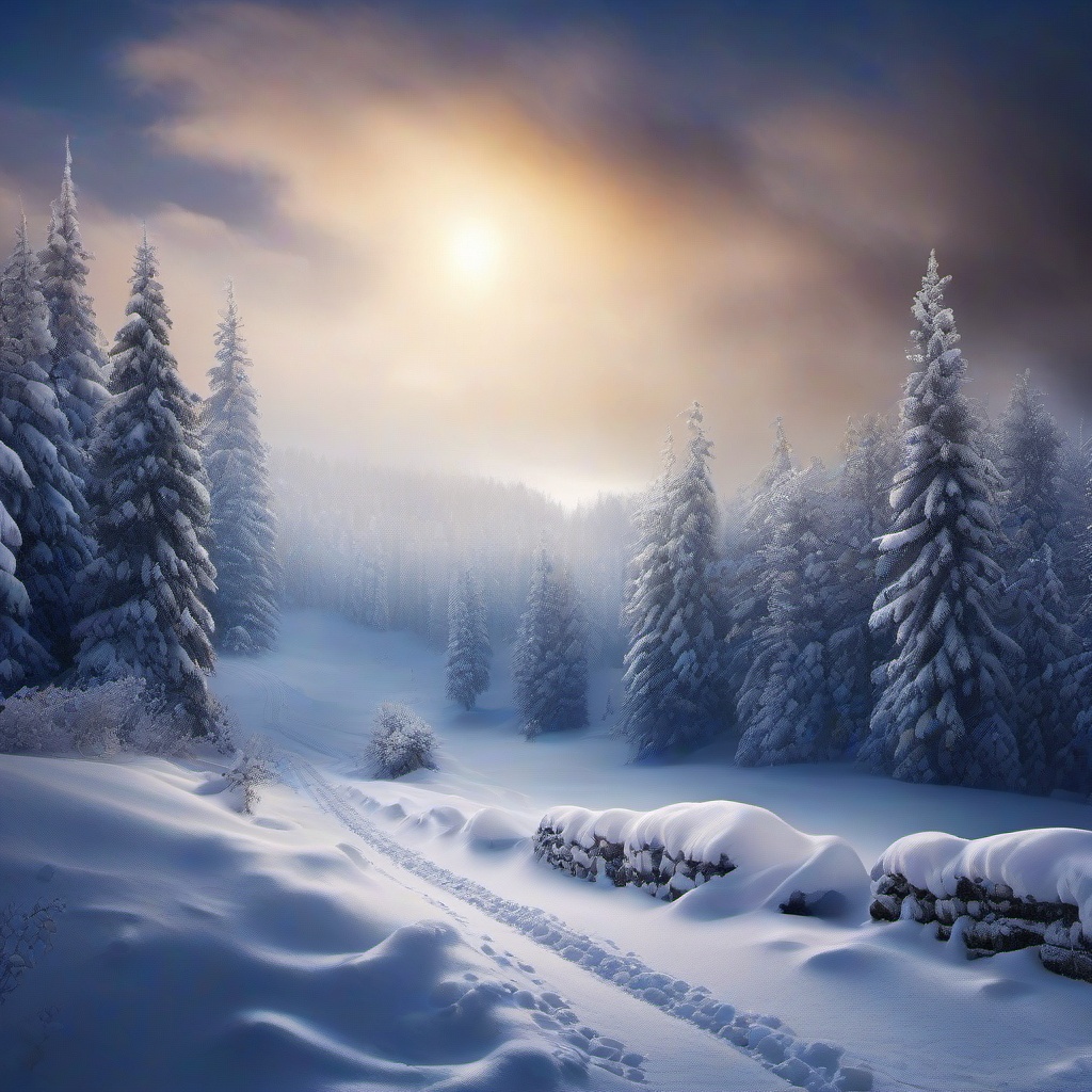 Snow Background Wallpaper - Snowstorm Wallpaper