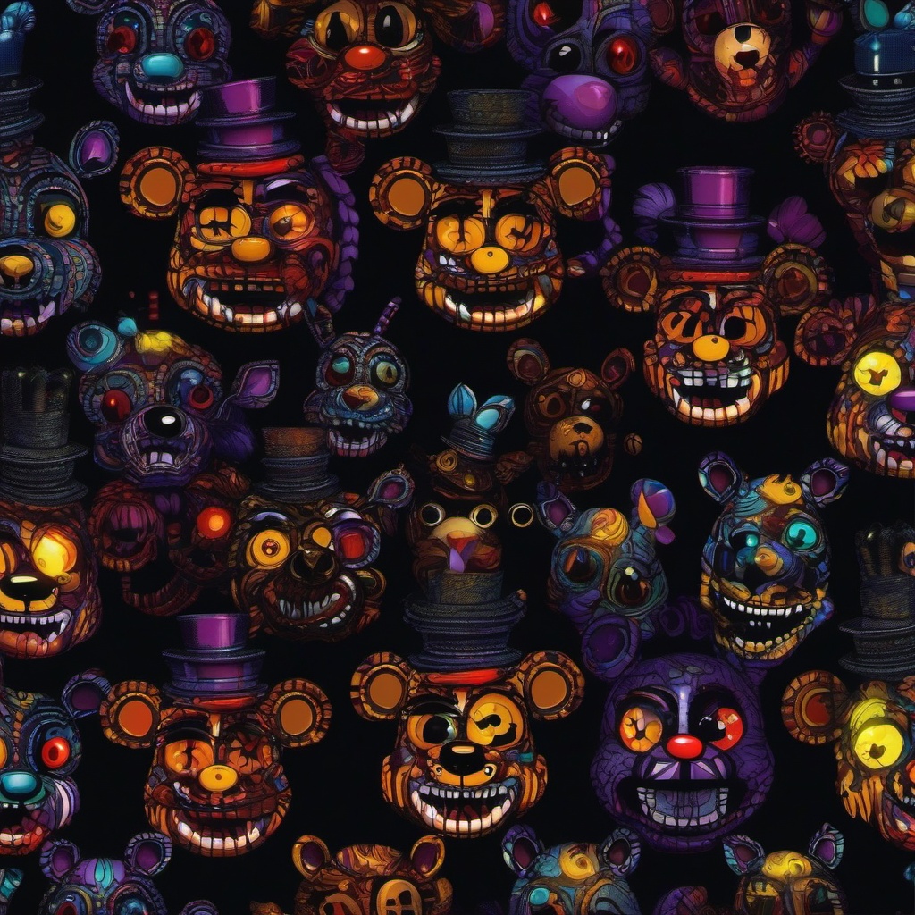 Fnaf Wallpapers - Creepy Animatronics In The Dark
