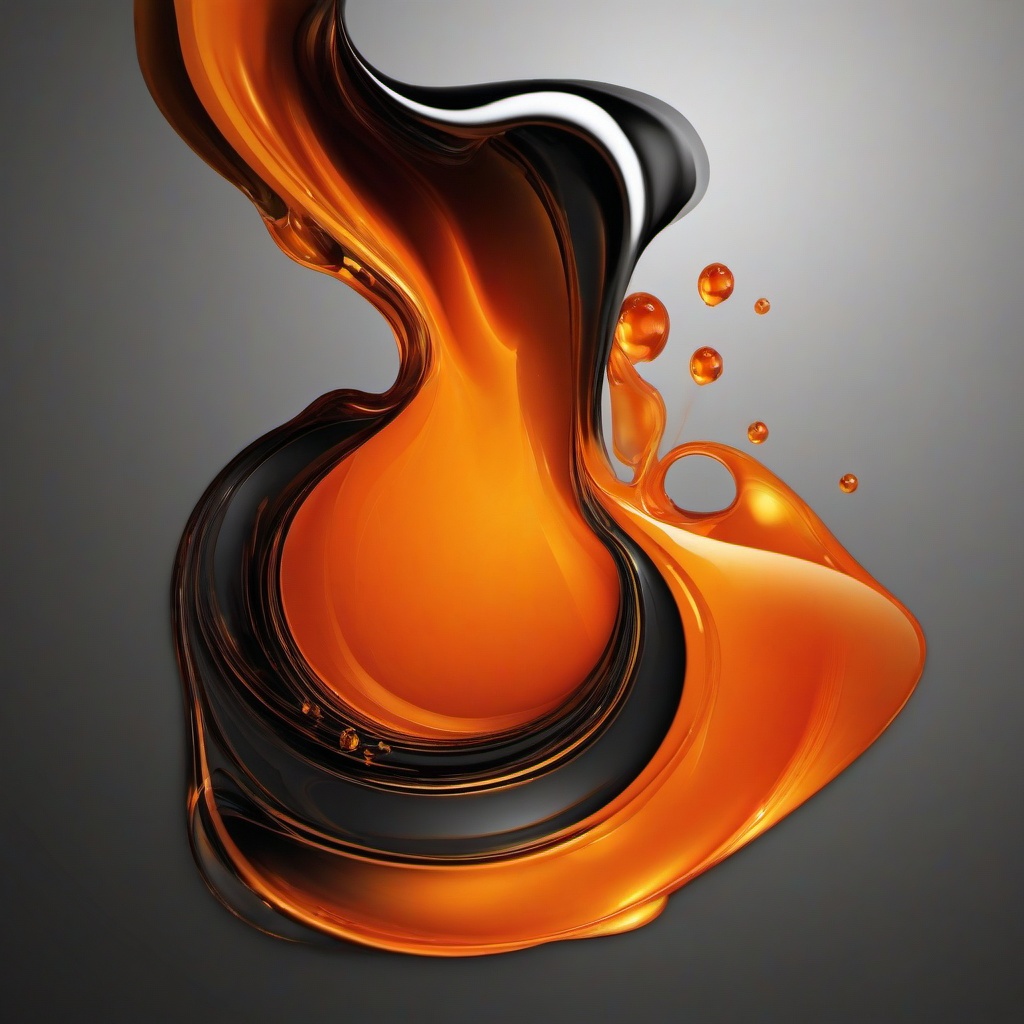Orange Background Wallpaper - Orange Liquid Wallpaper