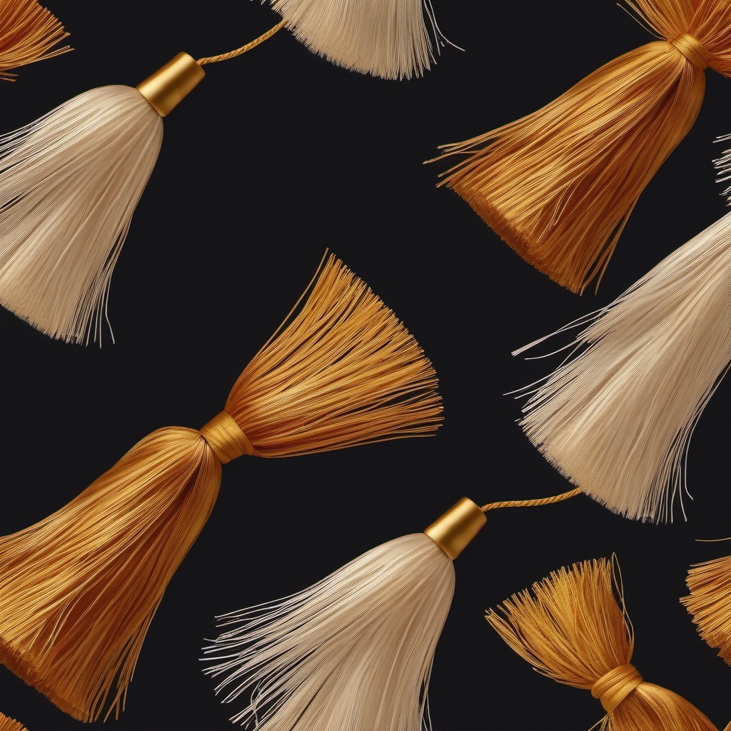 Silk Tassels And Fringes Top View, Product Photoshoot