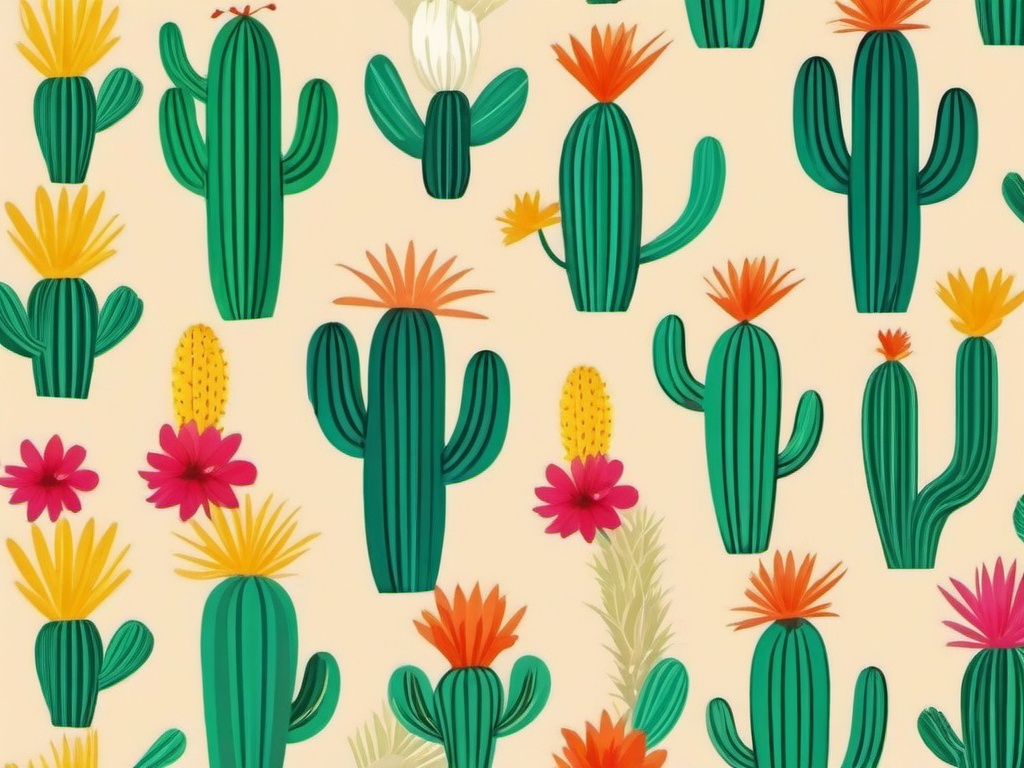 Summer Cactus Wallpaper Background