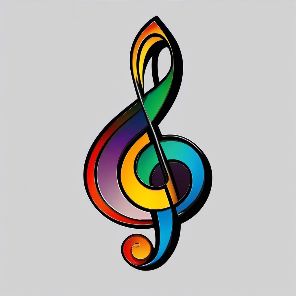 Eighth Note Tattoo Simple Vector Color Tattoo